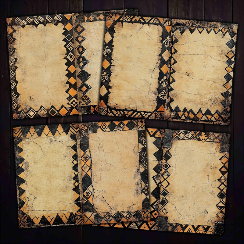 Geometric Border African - Etsy