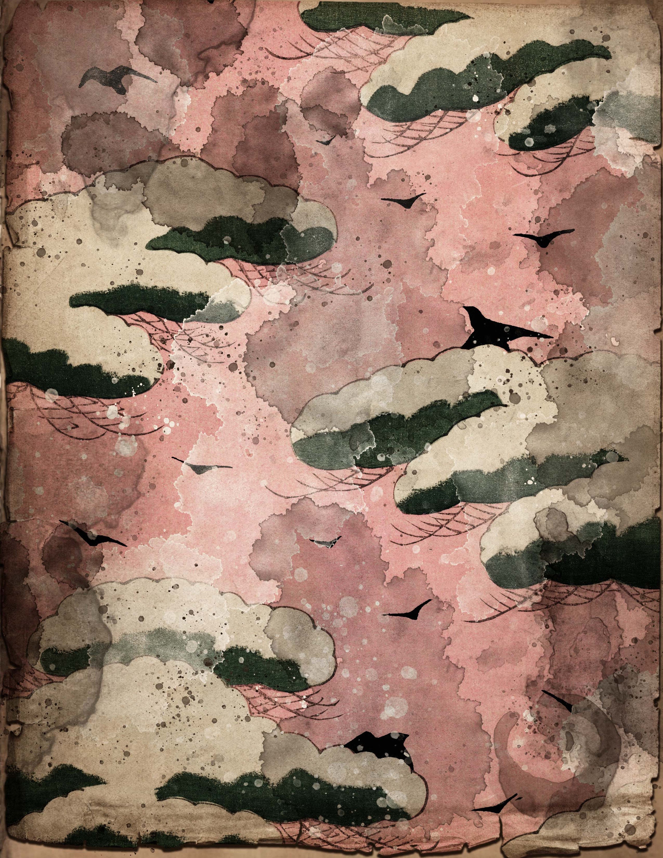 Digital Japanese Pattern Papers Printable Backgrounds for | Etsy