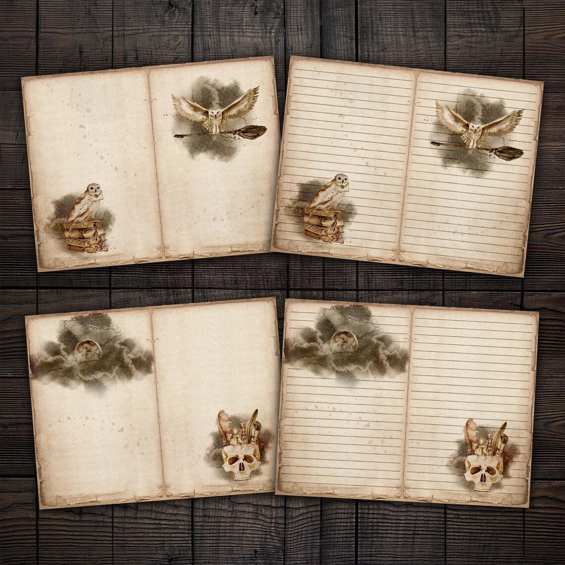 Wizard School Printable Journal Kit Magic Fantasy Digital - Etsy