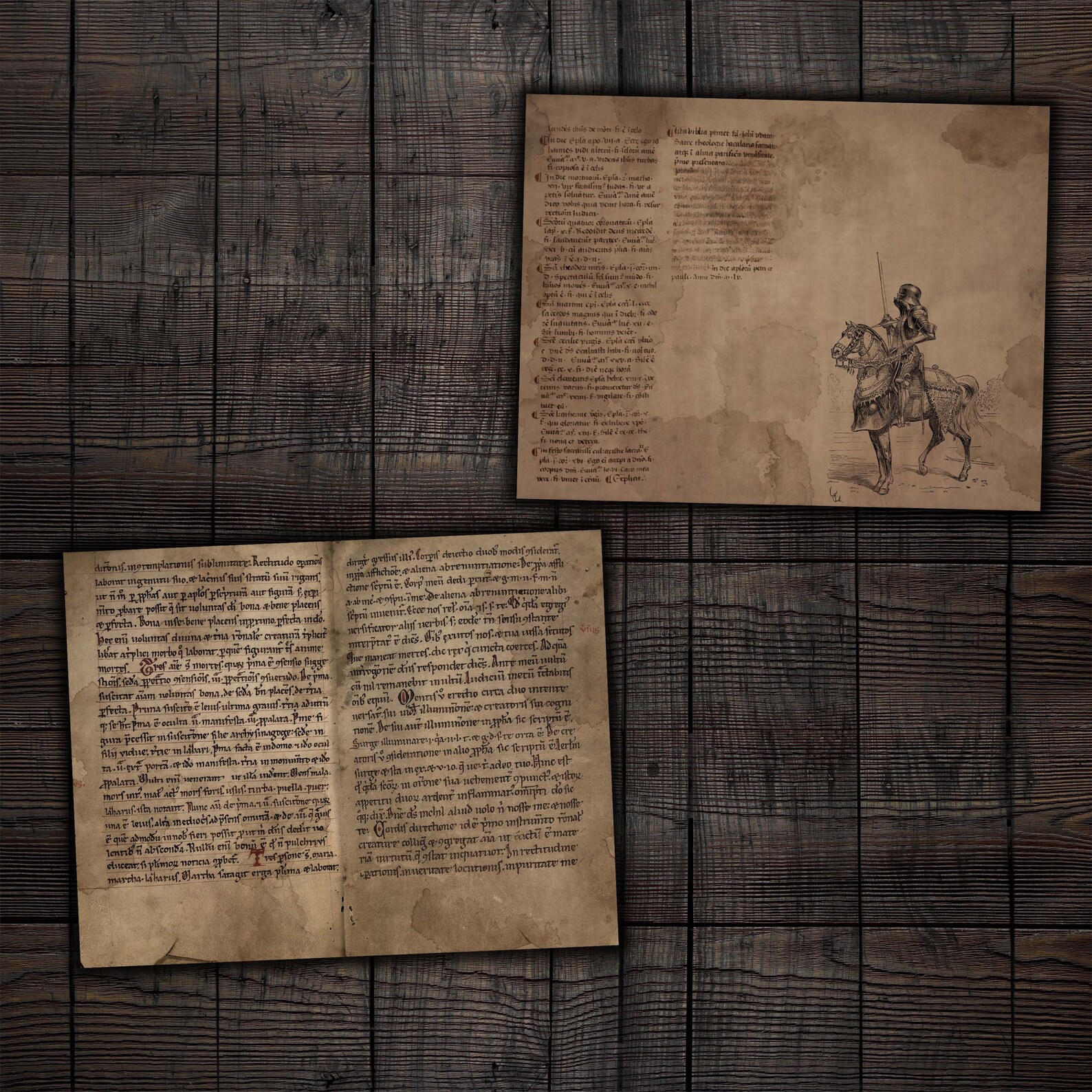 Medieval Fantasy Junk Journal Pages, Printable Middle Ages Ephemera for ...