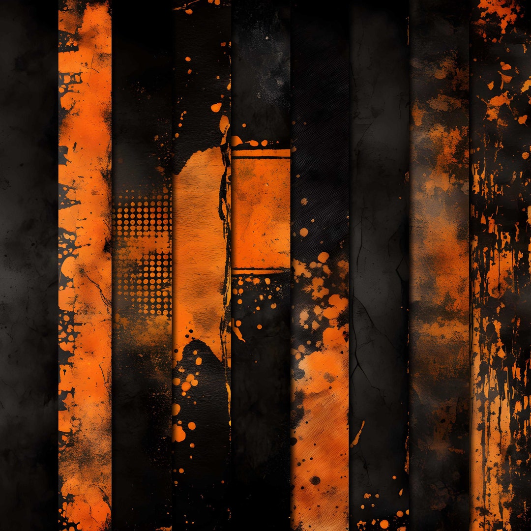 Grunge Halloween Backgrounds, Digital Background Papers for ...