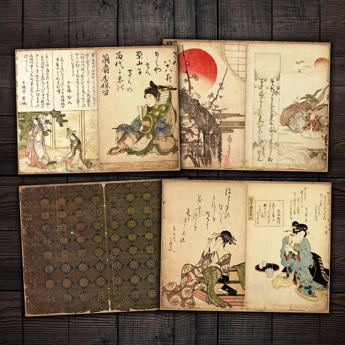 Junk Journal Printable Japanese Pages Vintage Japan Ephemera | Etsy