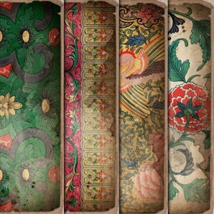 Pink Ornate China Pattern Papers, Printable Backgrounds for Junk ...