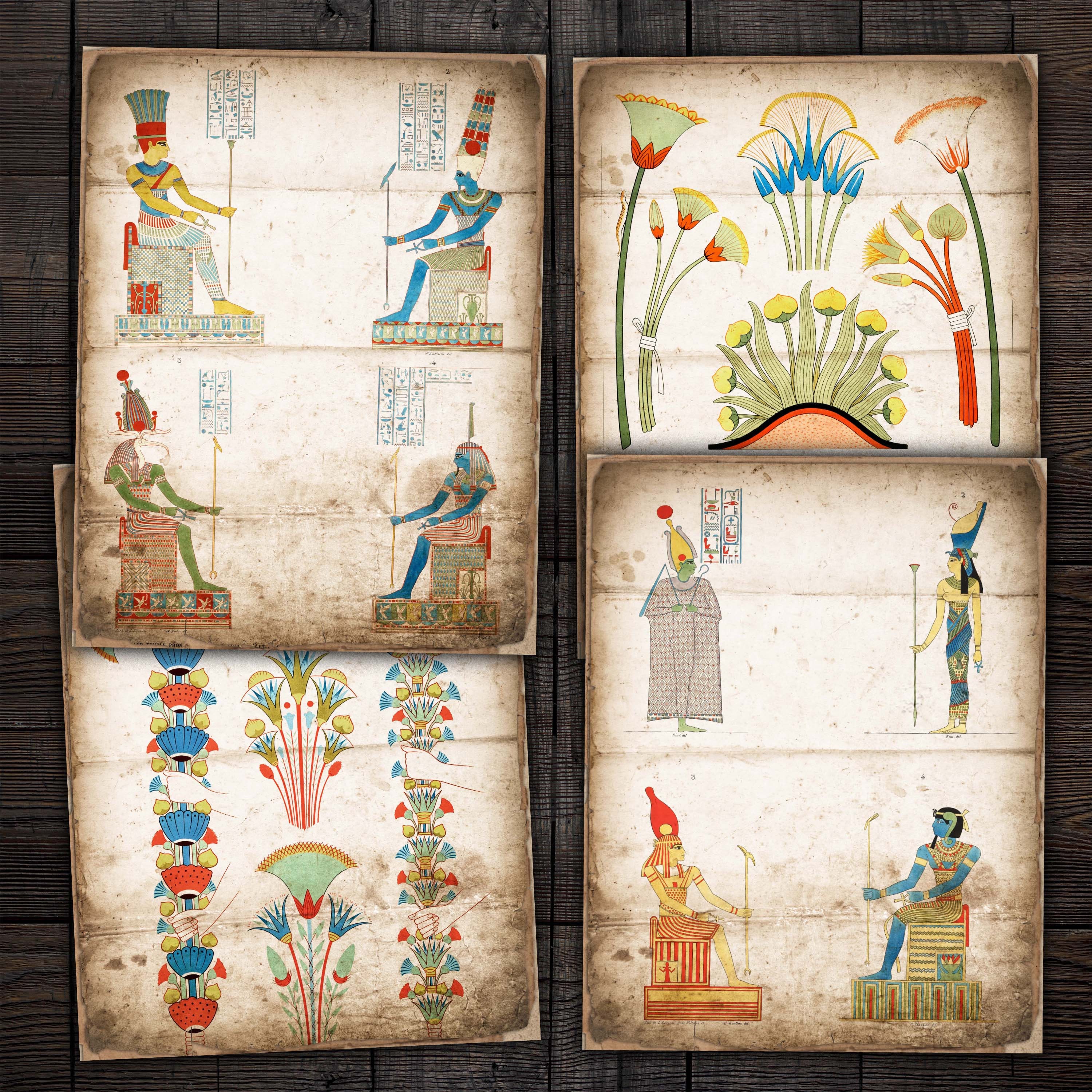 collage sheet Egypt Digital Download Egypt clip art ephemera junk ...