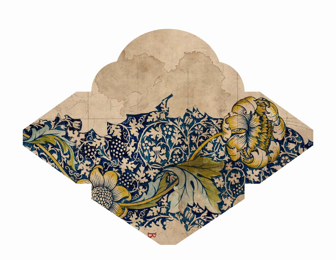 Printable Blue Pattern Envelopes for Junk Journals, Scrapbooks, Paper ...