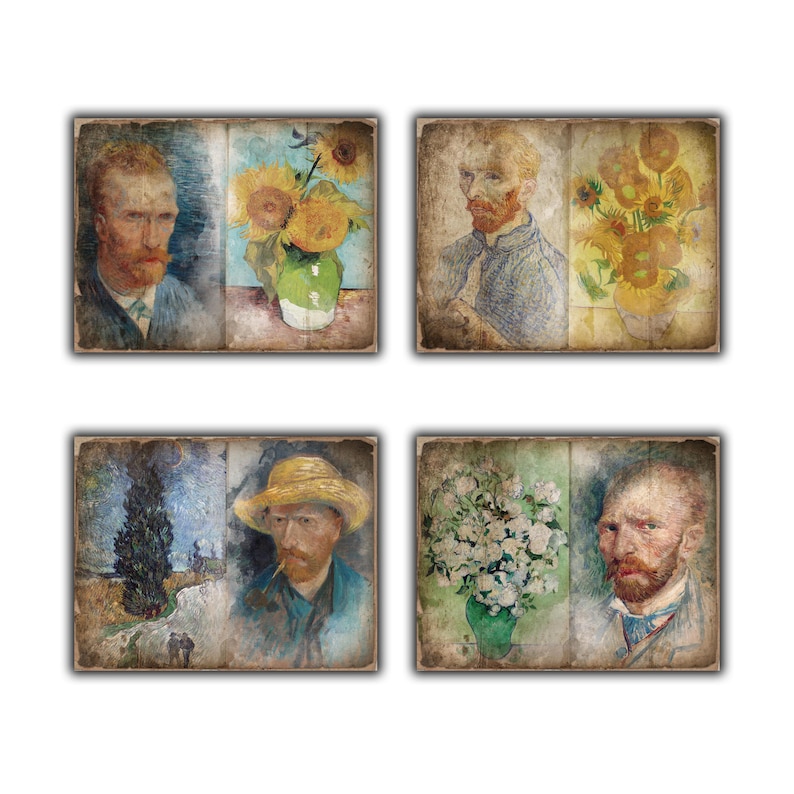 Famous Paintings Bundle Printable Ephemera Kit for Junk - Etsy