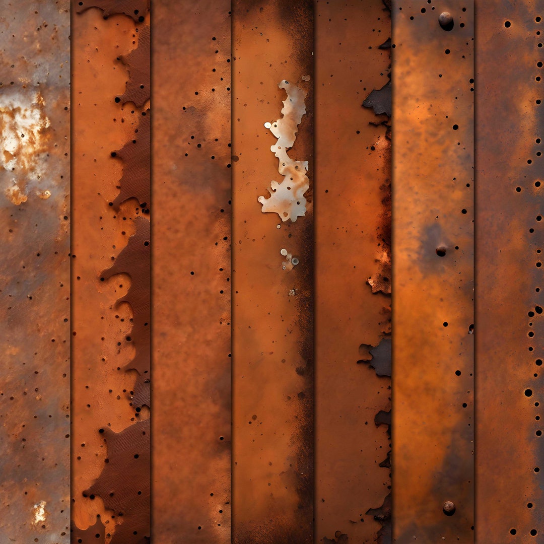 Grunge RUST 12x12 Printable Background Paper, Digital Industrial Rust ...