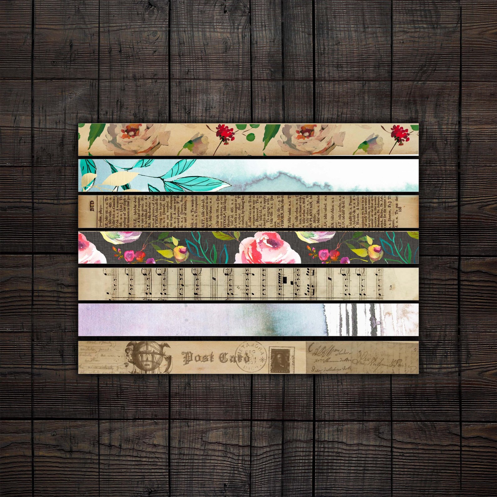 Printable Washi Tape for Junk Journals Travelers Notebooks - Etsy