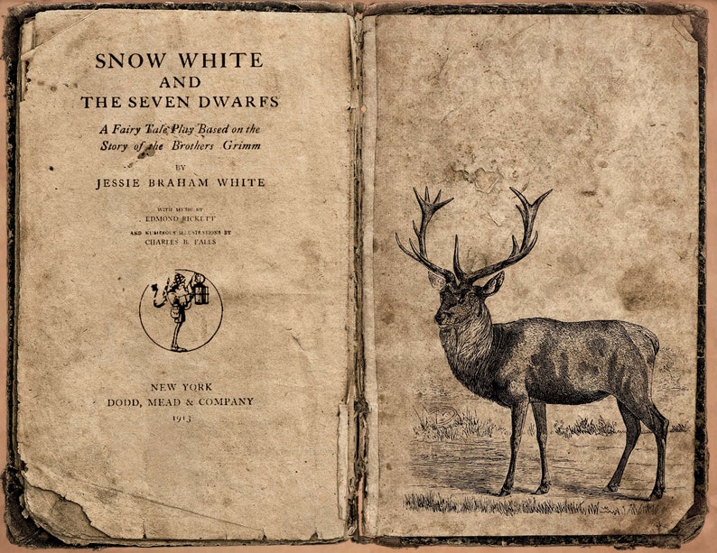 Snow White Printable Junk Journal Pages Fairy Tale Ephemera | Etsy