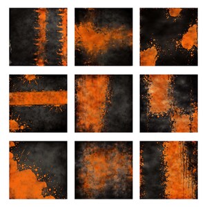 Grunge Halloween Backgrounds, Digital Background Papers for ...