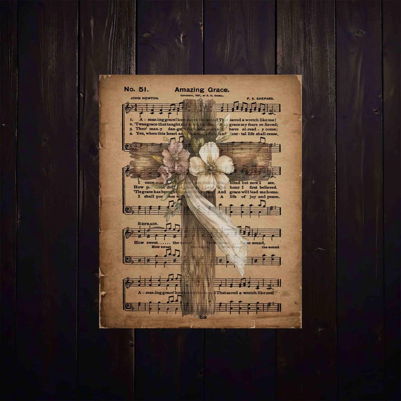 Hymn on Pillow - Etsy