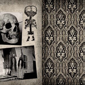 Haunted House Printable Halloween Gothic Pages for Junk Journals ...