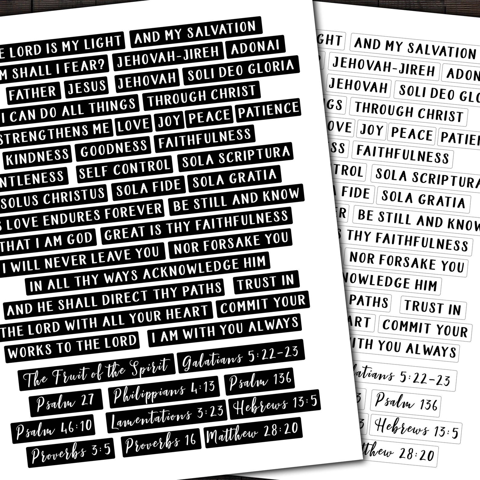 Printable Christian Words for Faith Journals Junk Journal - Etsy