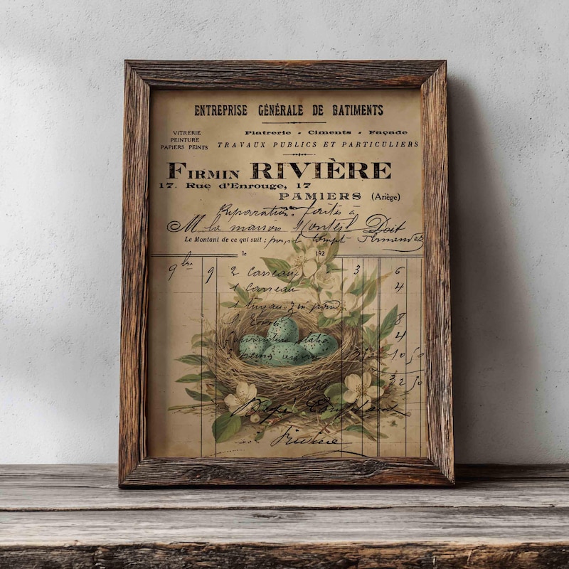 Robins Nest Wall Art - Etsy