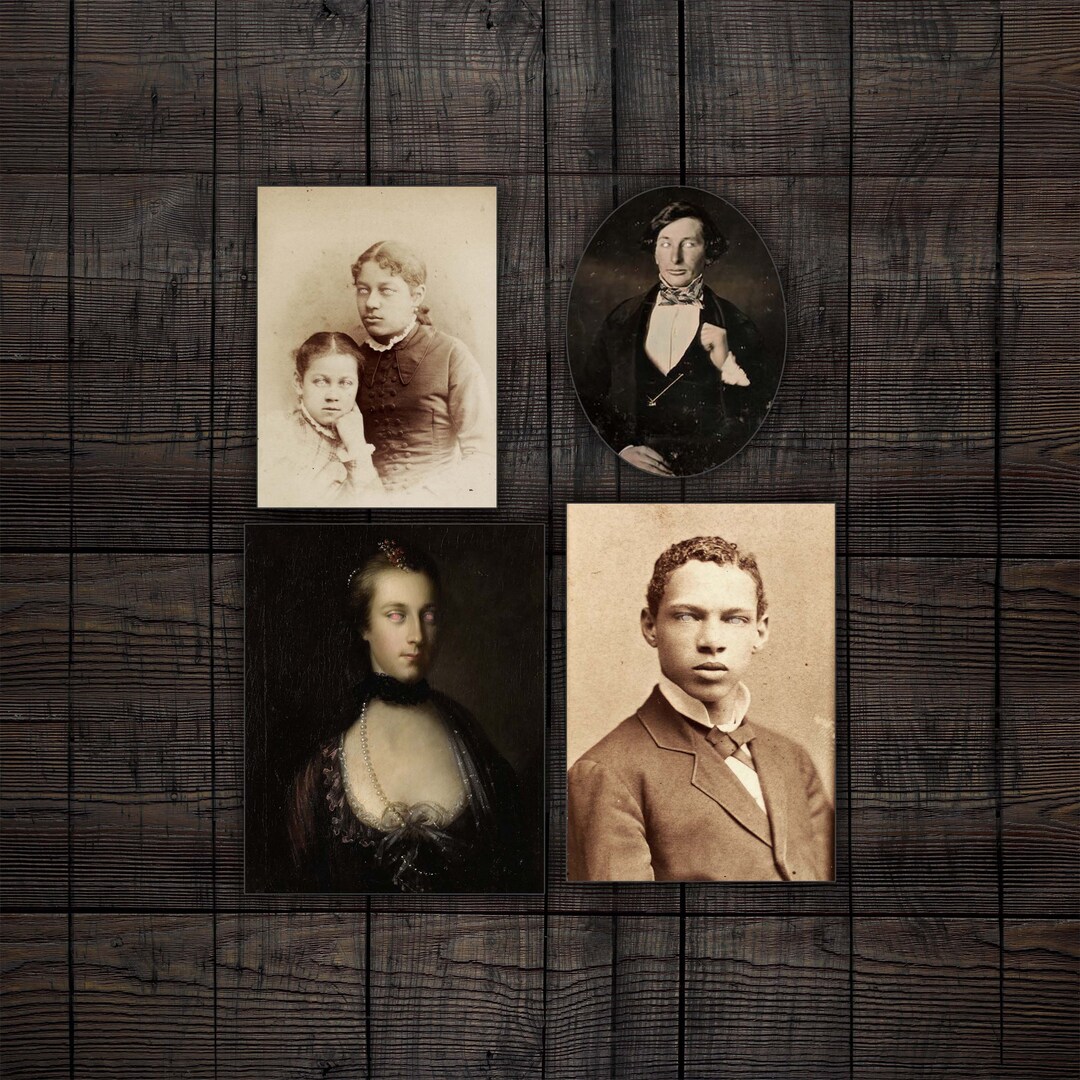 Printable Vampire Portraits, Antique Altered Photographs for Halloween ...