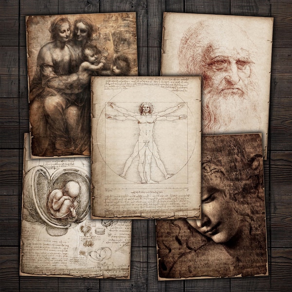 Antique Leonardo Da Vinci - Etsy