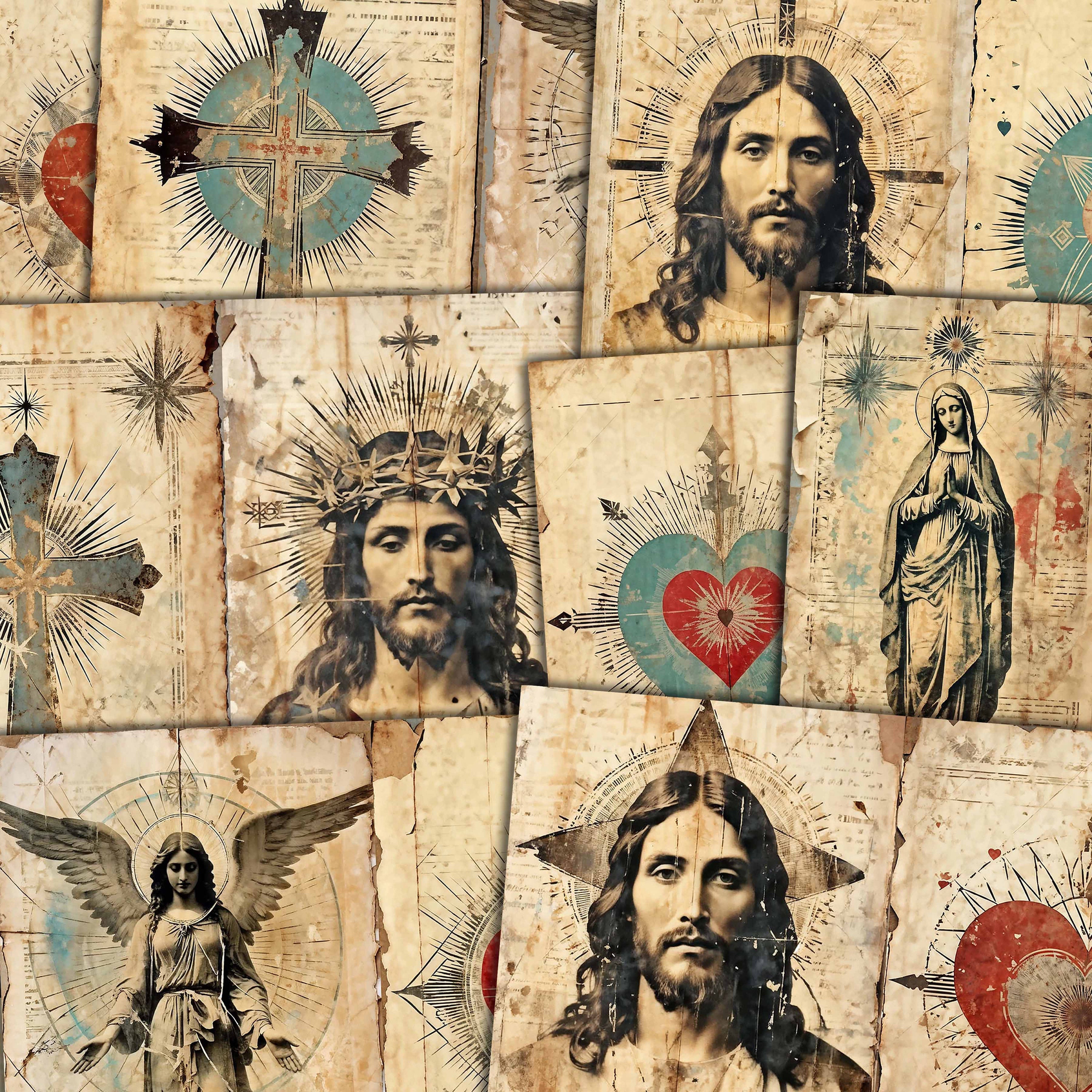 Christian Junk Journal Kit: Jesus Ephemera, Paper Crafts (digital ...