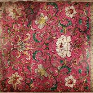 Pink Ornate China Pattern Papers, Printable Backgrounds for Junk ...