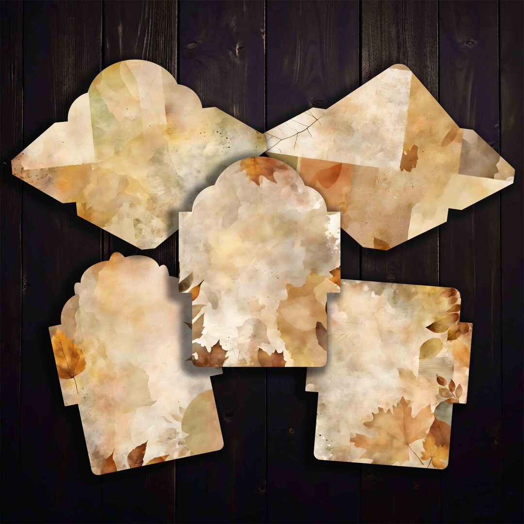 Printable Autumn Envelopes: Fall Junk Journal Paper Crafts (digital ...
