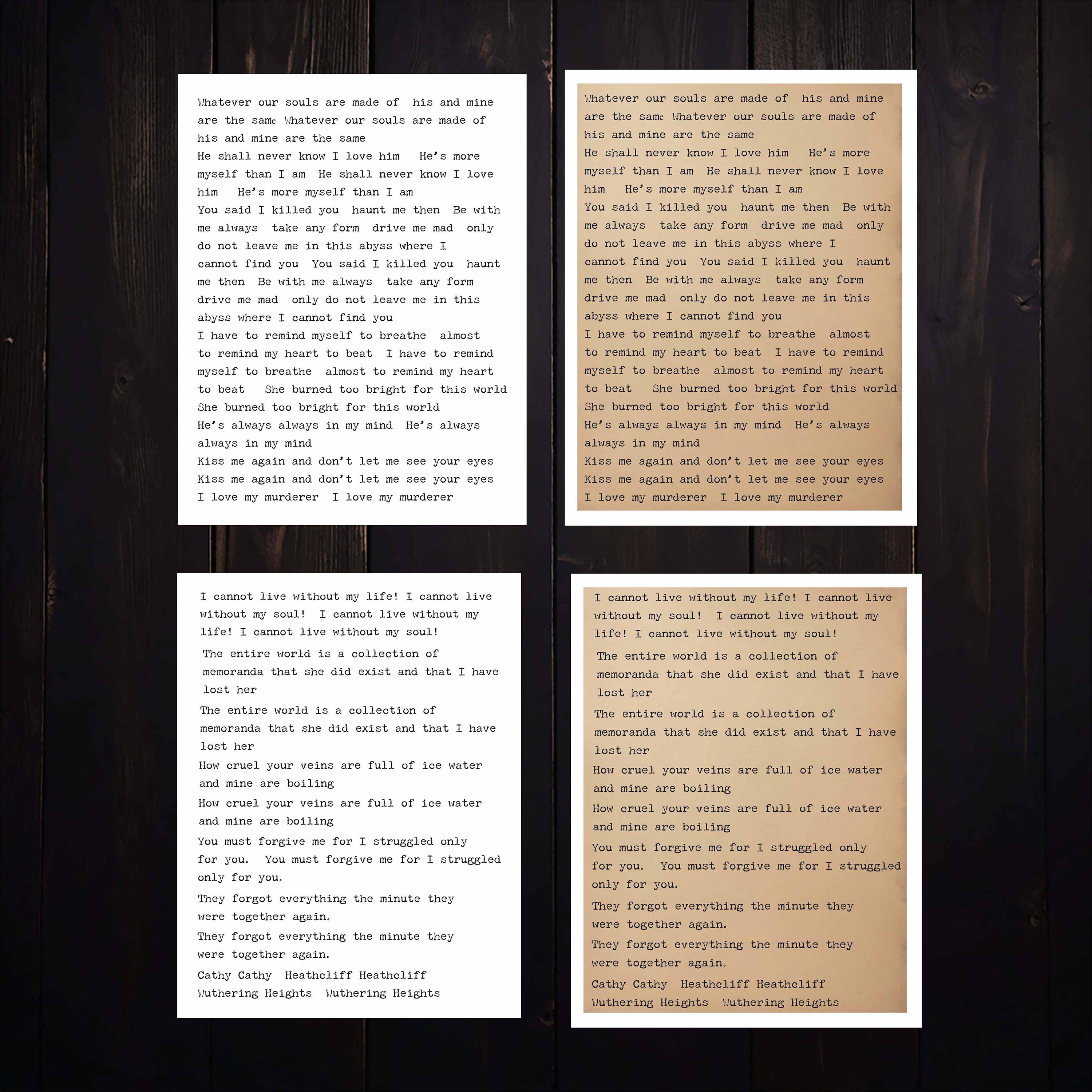 Wuthering Heights Collage Kit: Reading Journal Ephemera (digital ...
