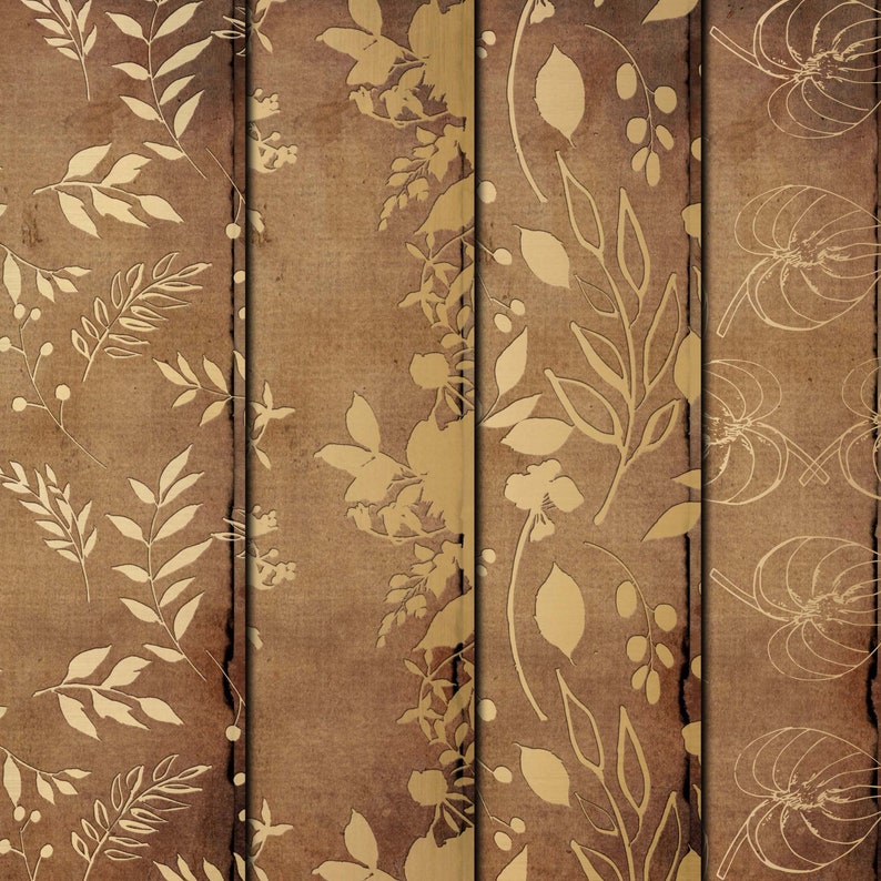 Grunge and Gold Printable Papers Digital Parchment Paper for - Etsy