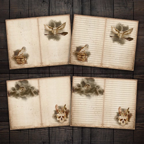 Wizard School Printable Journal Kit Magic Fantasy Digital - Etsy