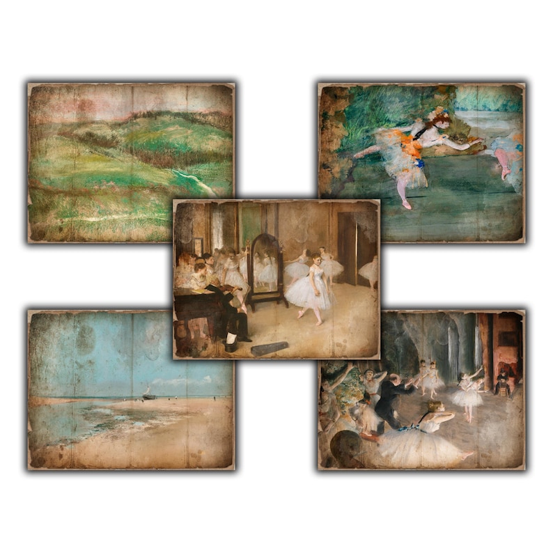 Famous Paintings Bundle Printable Ephemera Kit for Junk - Etsy