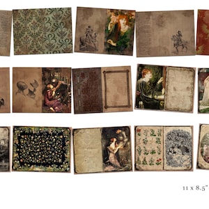 91 Sheets Digital Fairy Tale Bundle for Printable Ephemera, Junk ...