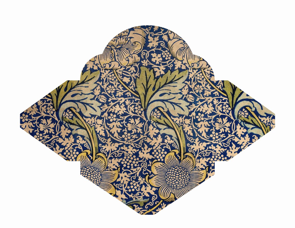 Printable Blue Pattern Envelopes and Pockets for Junk - Etsy