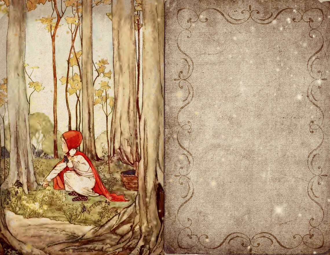 Digital Fairy Tale Pages Printable Kit for Junk Journals | Etsy