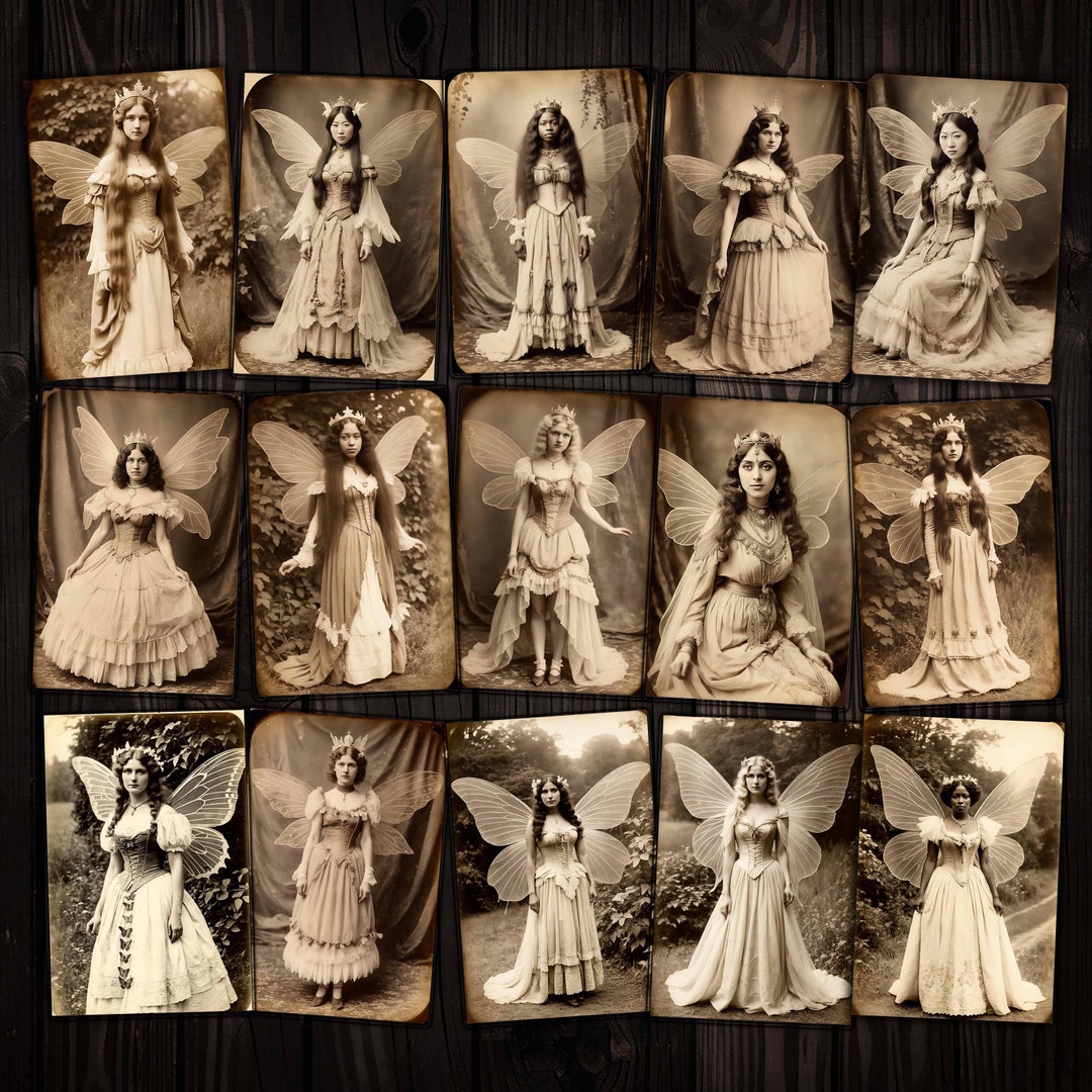 Princess Fairies Printable Photographs for Fairy Tale Junk Journals ...