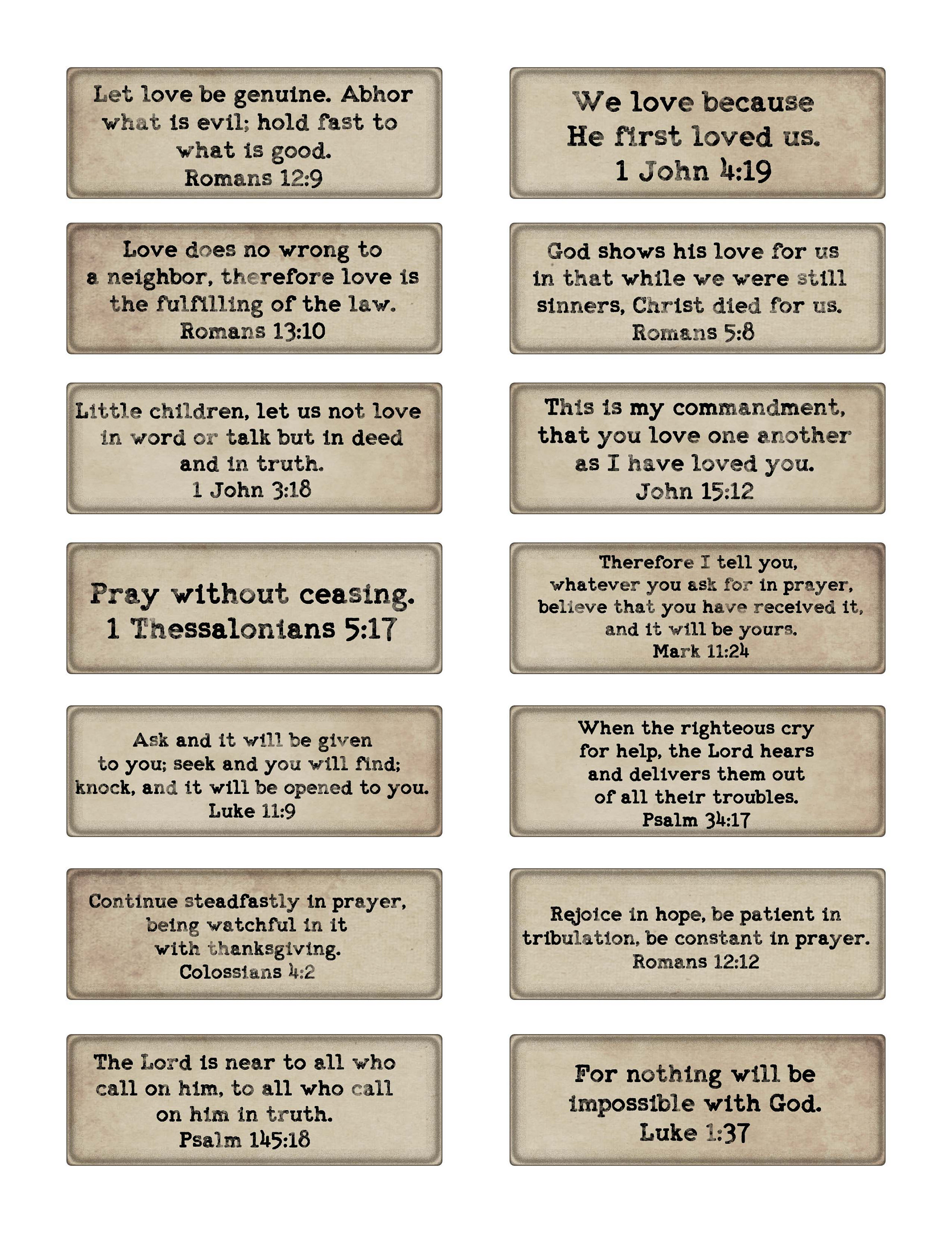 Christian Faith Printable Bible Verses for Junk Journal - Etsy