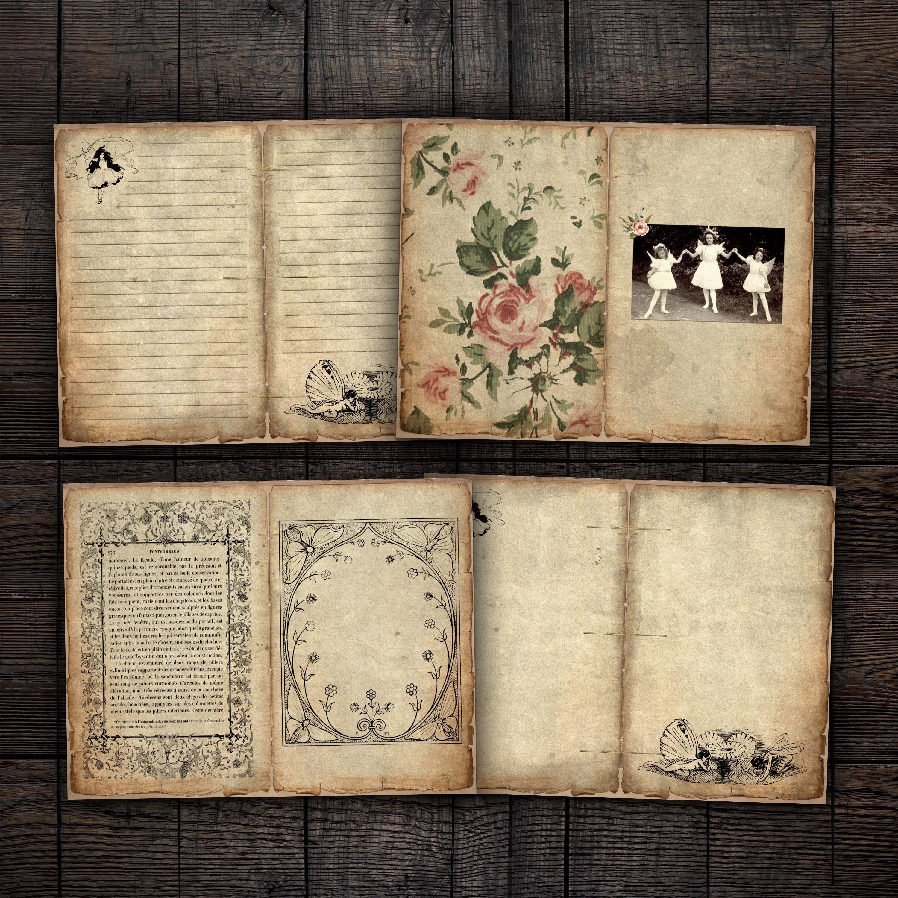 Printable Kit for Journals Paper Crafts Digital Sewing Junk Journal ...