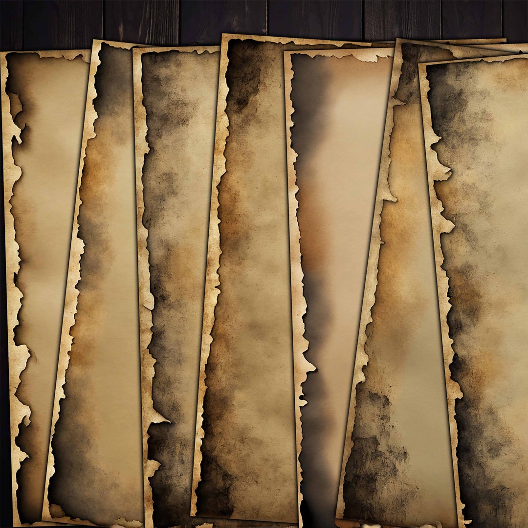 Burnt Edge Printable Paper: Grunge Texture for Junk Journals (digital ...