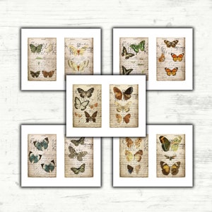 Digital Bundle Insects and Butterflies Kit, Printable Ephemera for Junk ...