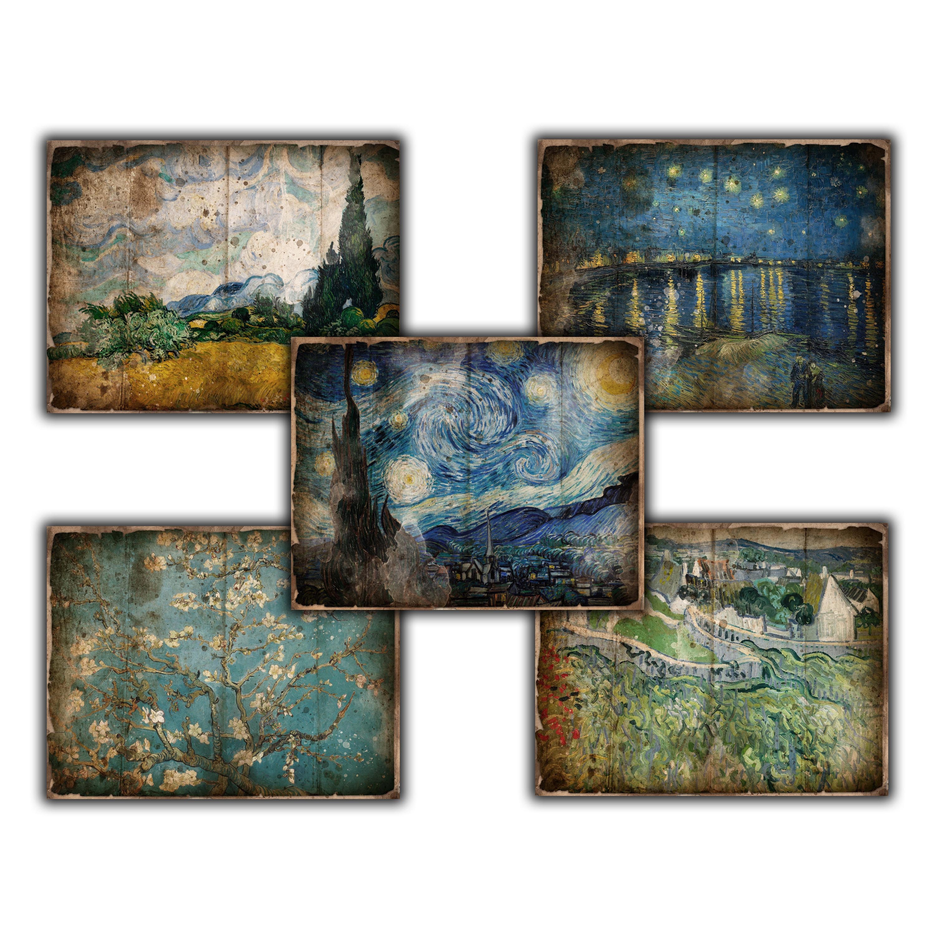 Famous Paintings Bundle Printable Ephemera Kit for Junk - Etsy