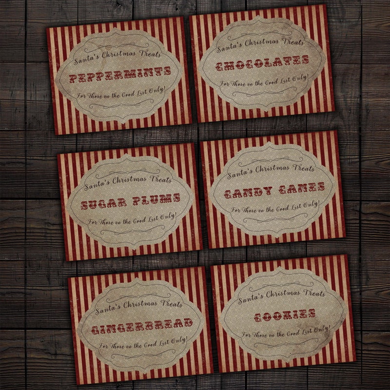 Candy Jar Labels - Etsy