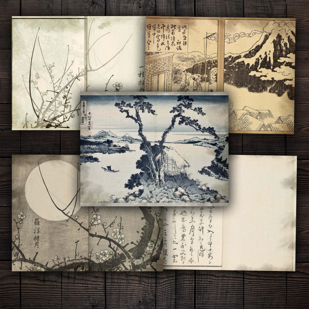 Digital Japanese Antique Pages, Printable Kit for Junk Journals ...