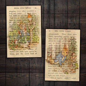 Peter Rabbit Junk Journal Printable Pages, 6x4 Beatrix Potter Digital ...
