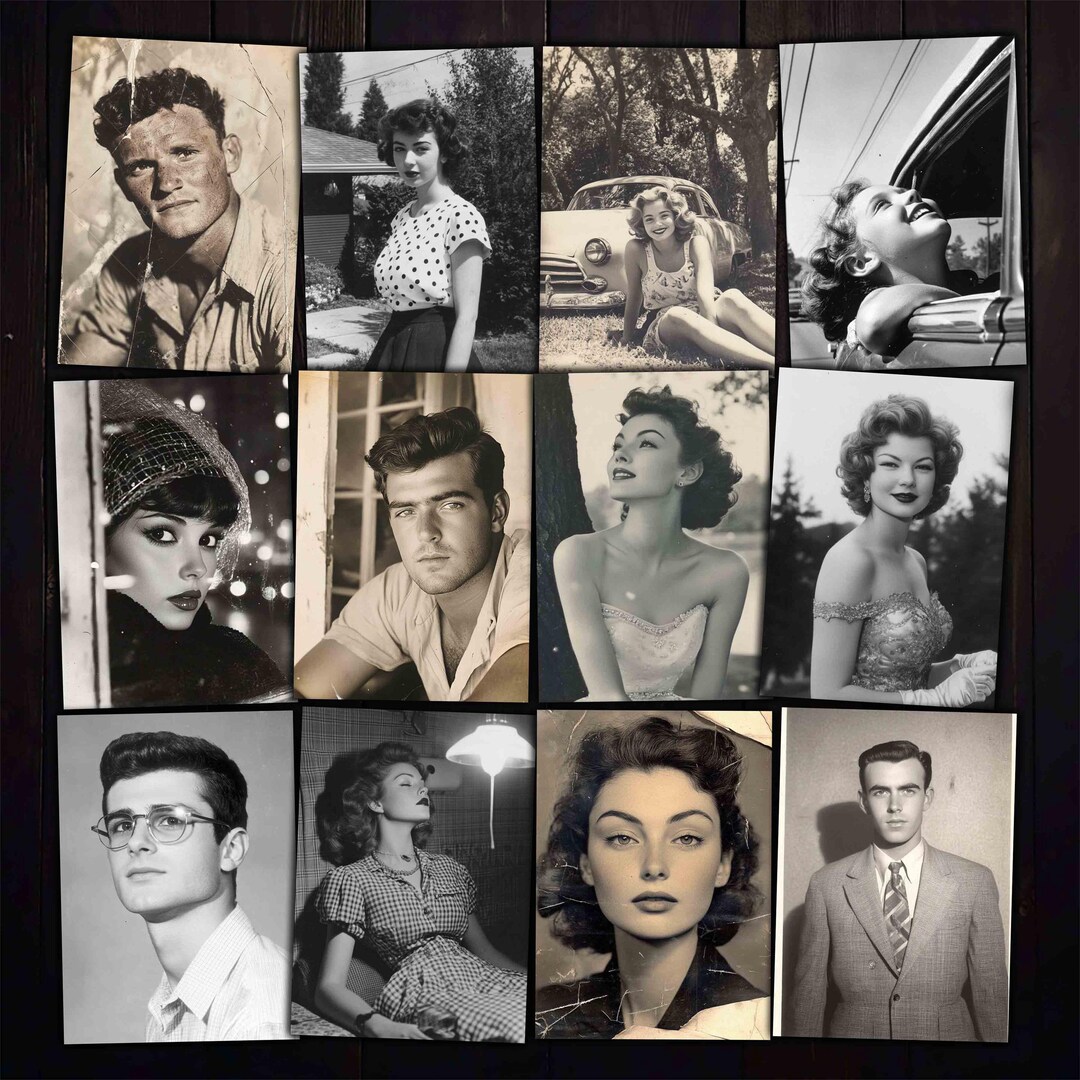 Vintage 1950s-60s Photo Images: Retro Printable Ephemera (digital ...