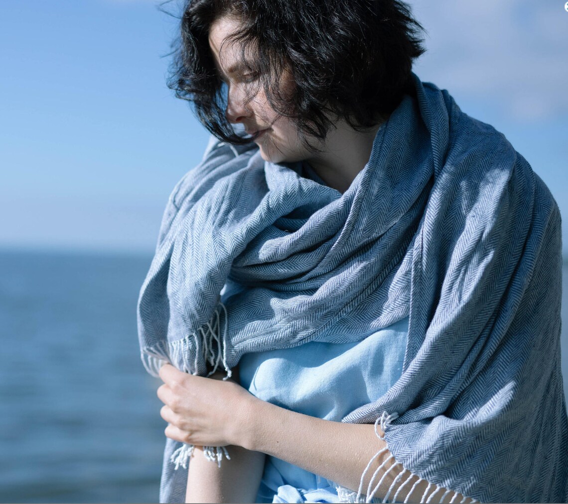 Summer Linen Dress, Linen Beach Dress, Resort Wear, Loose Linen Dress ...