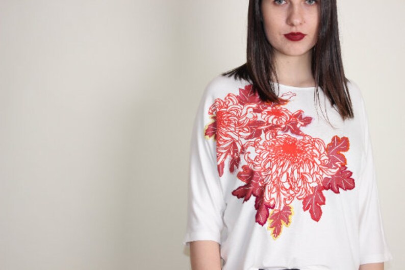 Botanical Print Top, Floral Summer Tshirt, Graphic T Shirt, Gift for ...