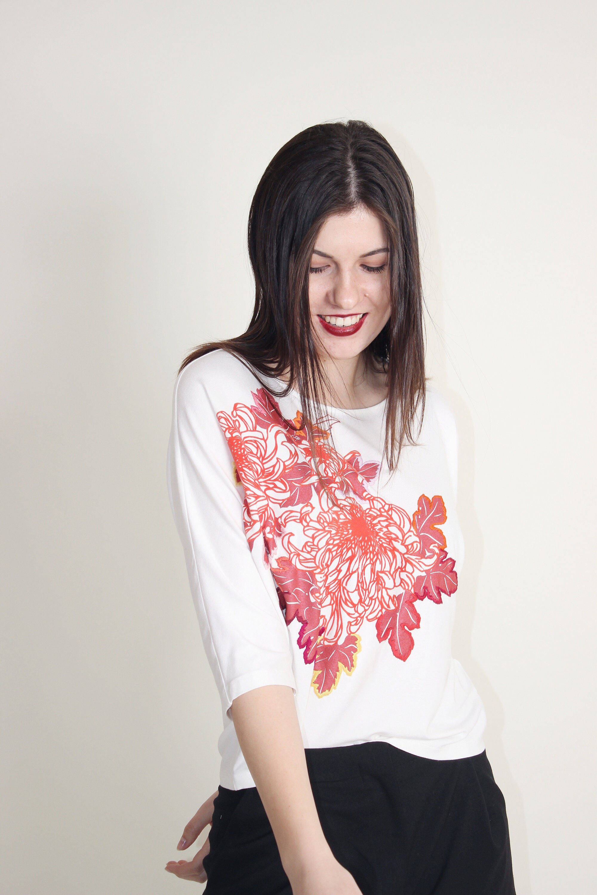 Botanical Print Top, Floral Summer Tshirt, Graphic T Shirt, Gift for ...