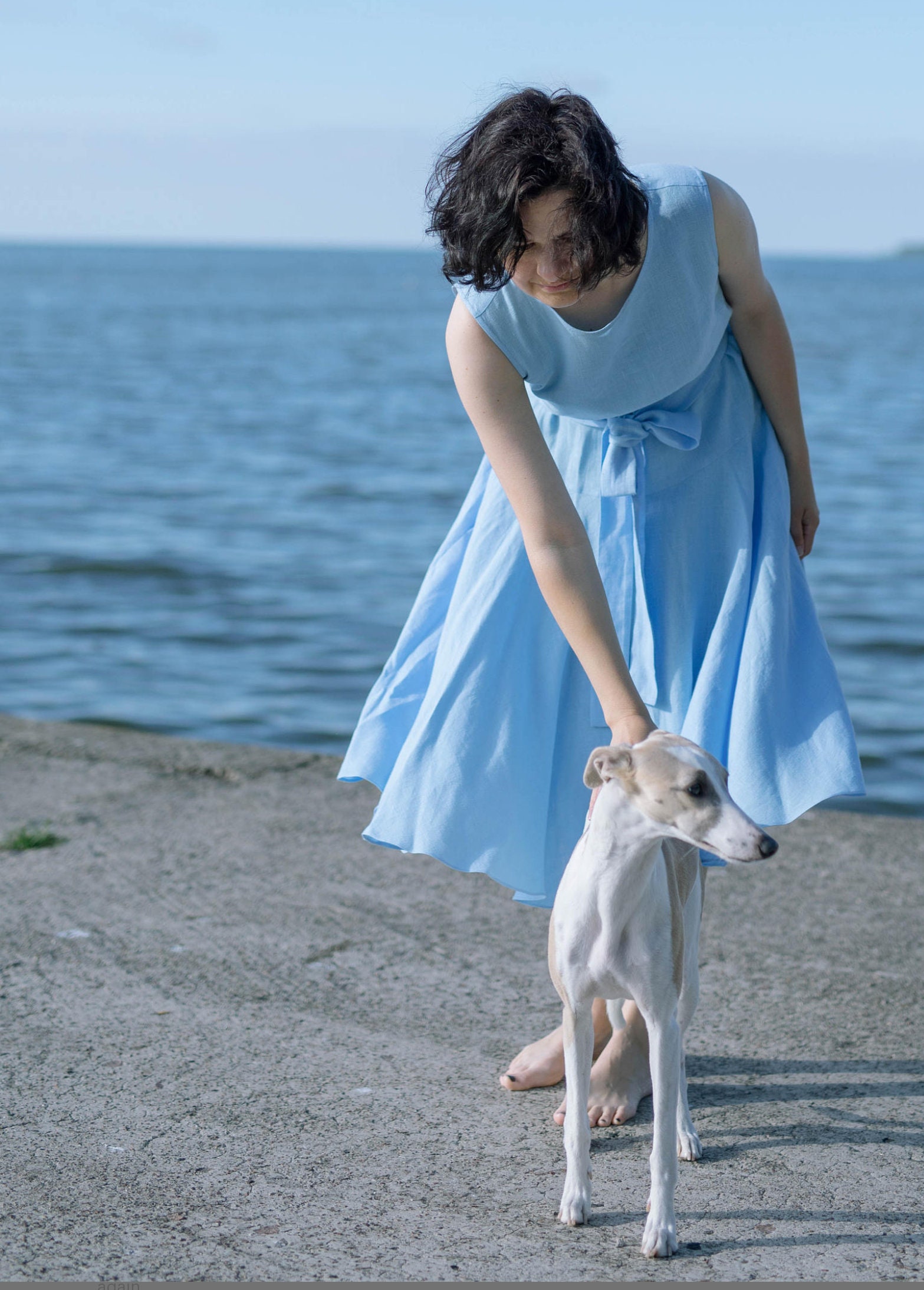 Summer Linen Dress, Linen Beach Dress, Resort Wear, Loose Linen Dress ...