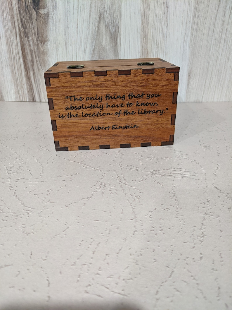 Customizable Card Catalog Box - Etsy