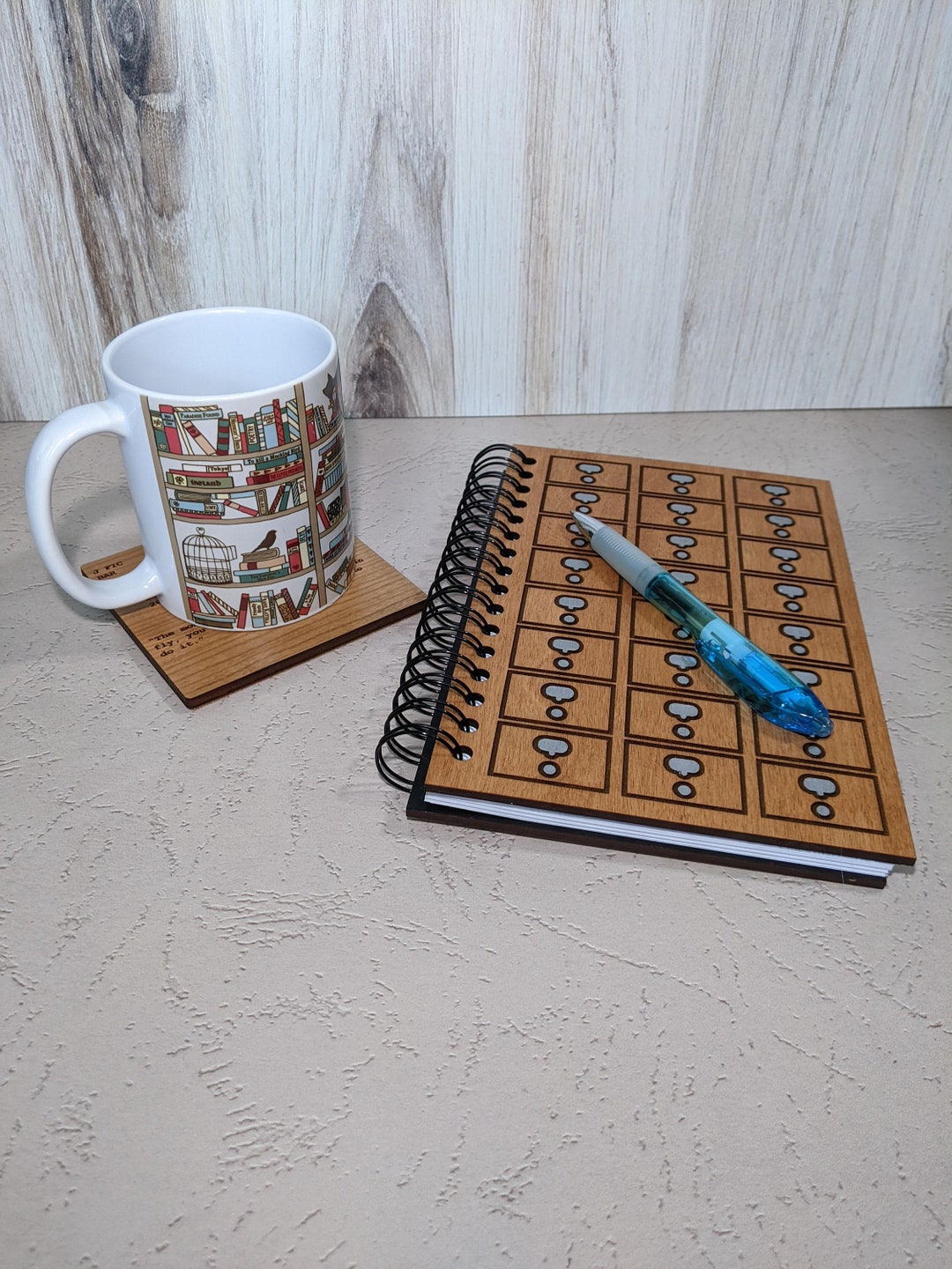 Card Catalog Notebook - Customizable - Etsy