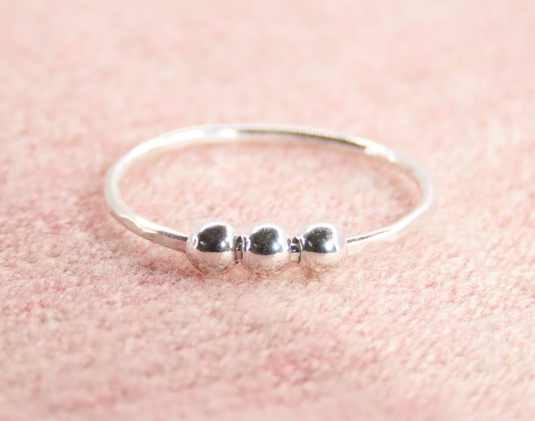 Beaded Ring Meditation Ring Anxiety Ring Fidget Ring - Etsy