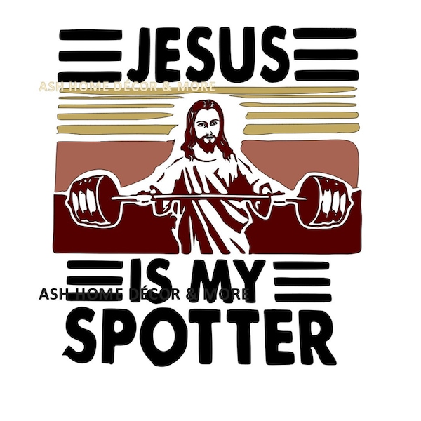 Jesus Lifting Weights Svg - Etsy