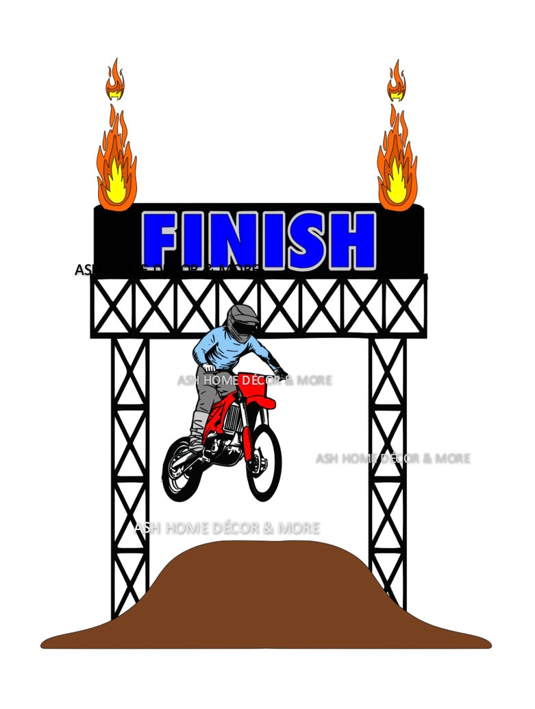 Finish Line Dirt Bike Svg Finish Line Svg Moto Svg Dirt - Etsy