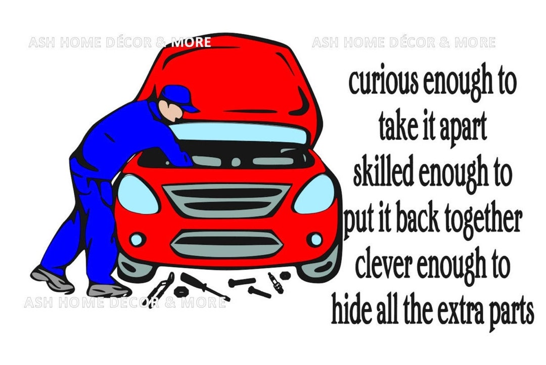 Mechanic Svg, Garage Svg, Left Over Parts Svg, Repair Shop Svg ...